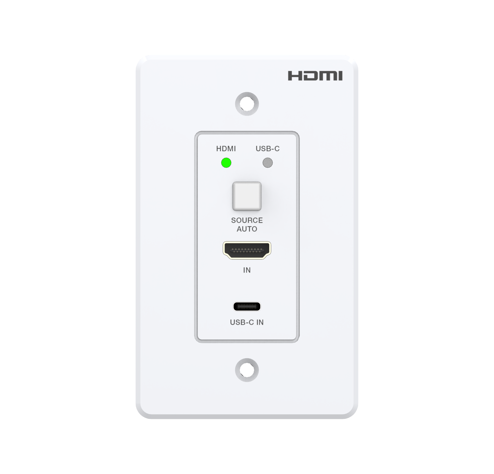 18G,HDMI/USB-C 1-Gang Us Wall Plate POC 150M – Redshift